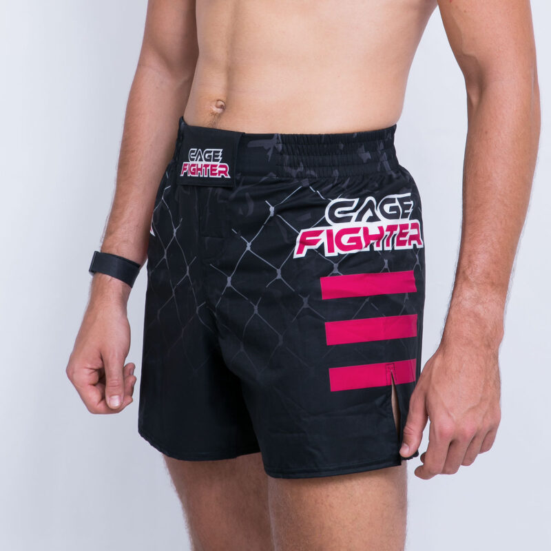Battle | Cage Fighter – MMA Shorts (Low Cut) Black – Street Warriors Shop
